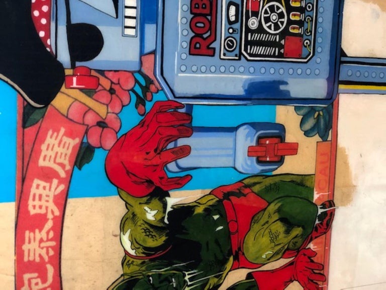 Original Artwork by Michael Mew ‘Making New Friends’, Mixed Media 2008 ...
