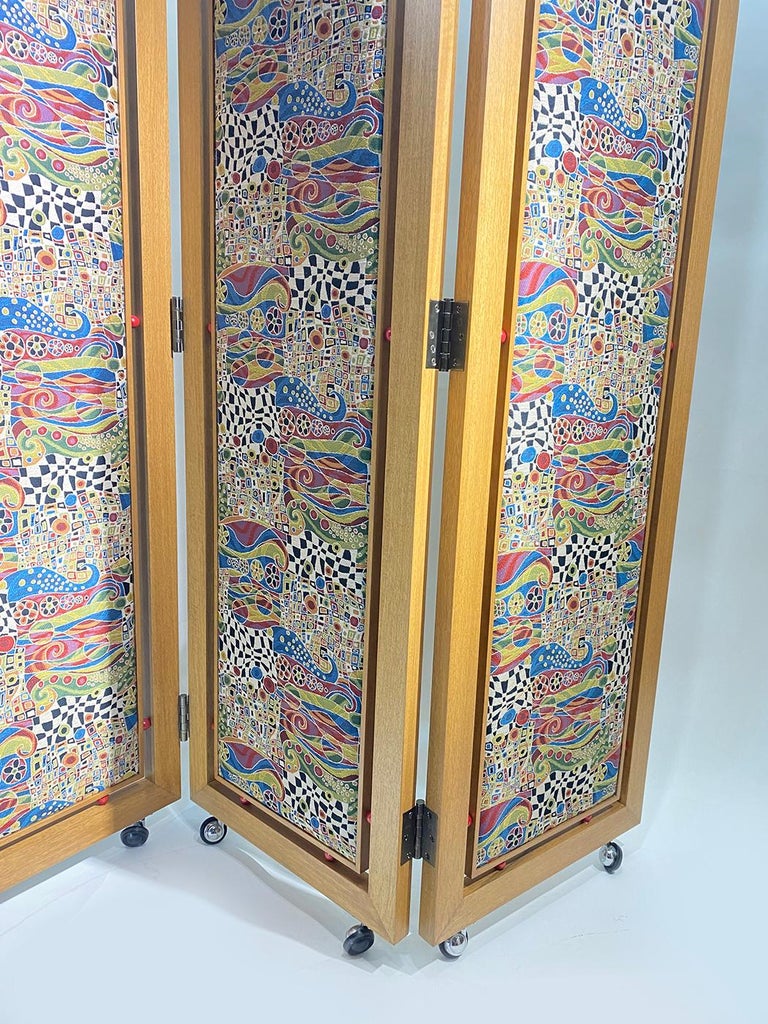 Original Beautiful "Paravent" Design in the Style of Gustav Klimt For ...