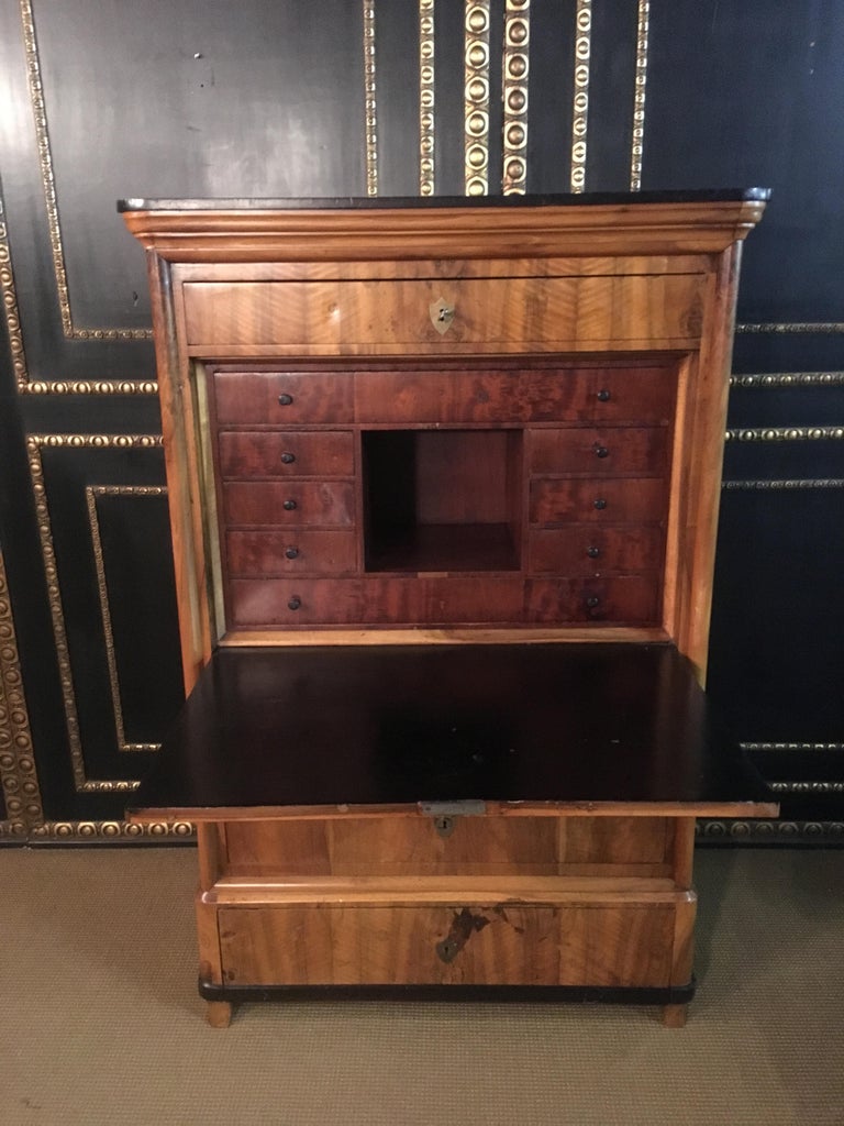 Original Biedermeier Secretary circa 1835 Walnut at 1stDibs