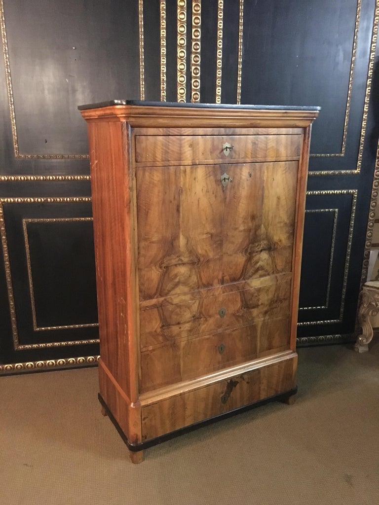 Original Biedermeier Secretary circa 1835 Walnut at 1stDibs