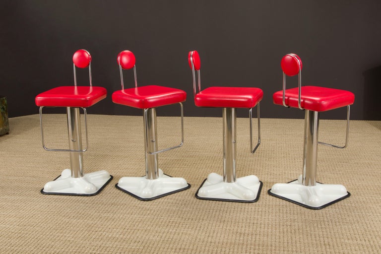 Original 'Birillo' Barstools Set by Joe Colombo for Zanotta, c. 1971 ...