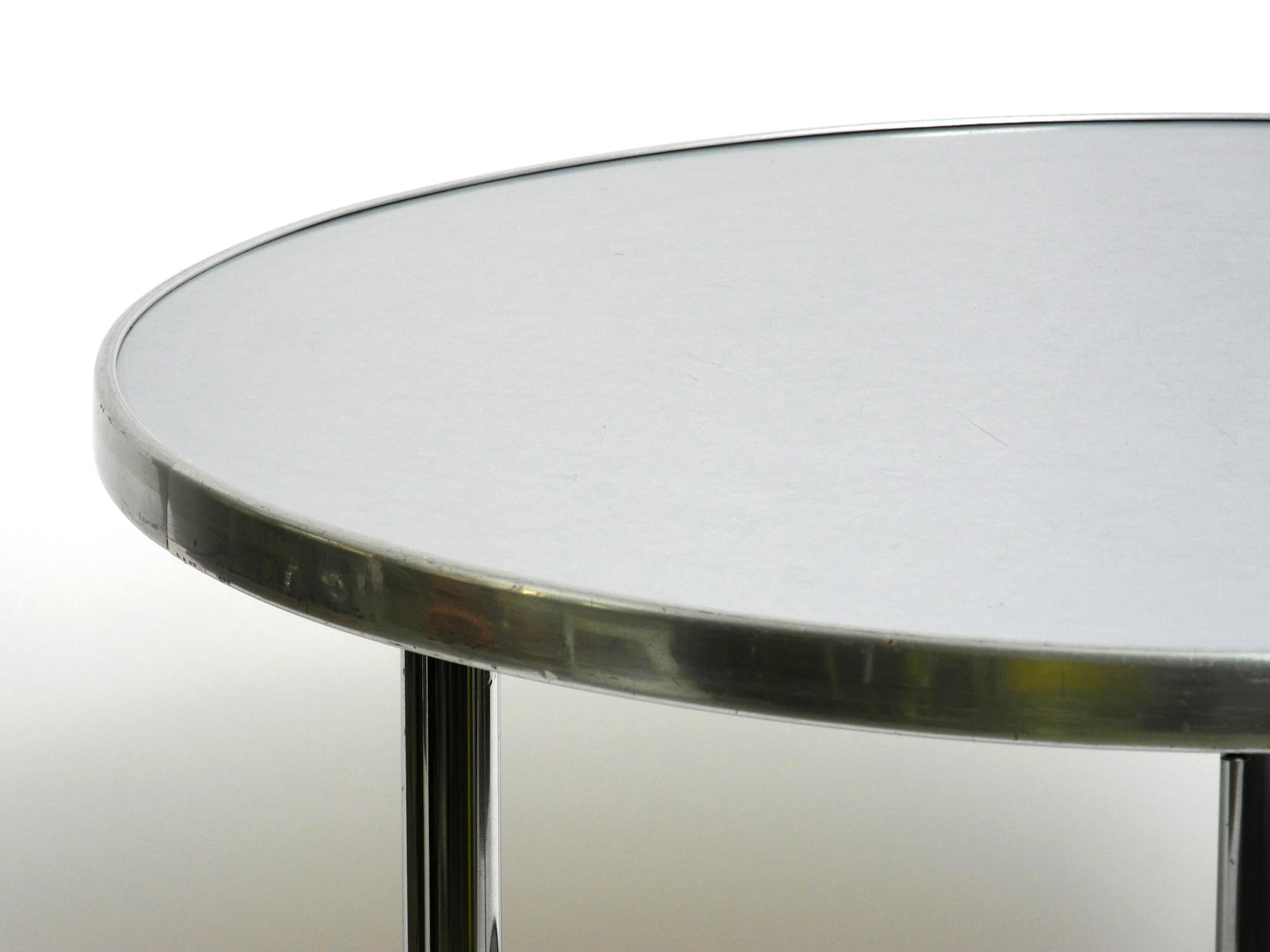 Original Blue-Grey Midcentury Mauser Tubular Steel Table in Very Good ...