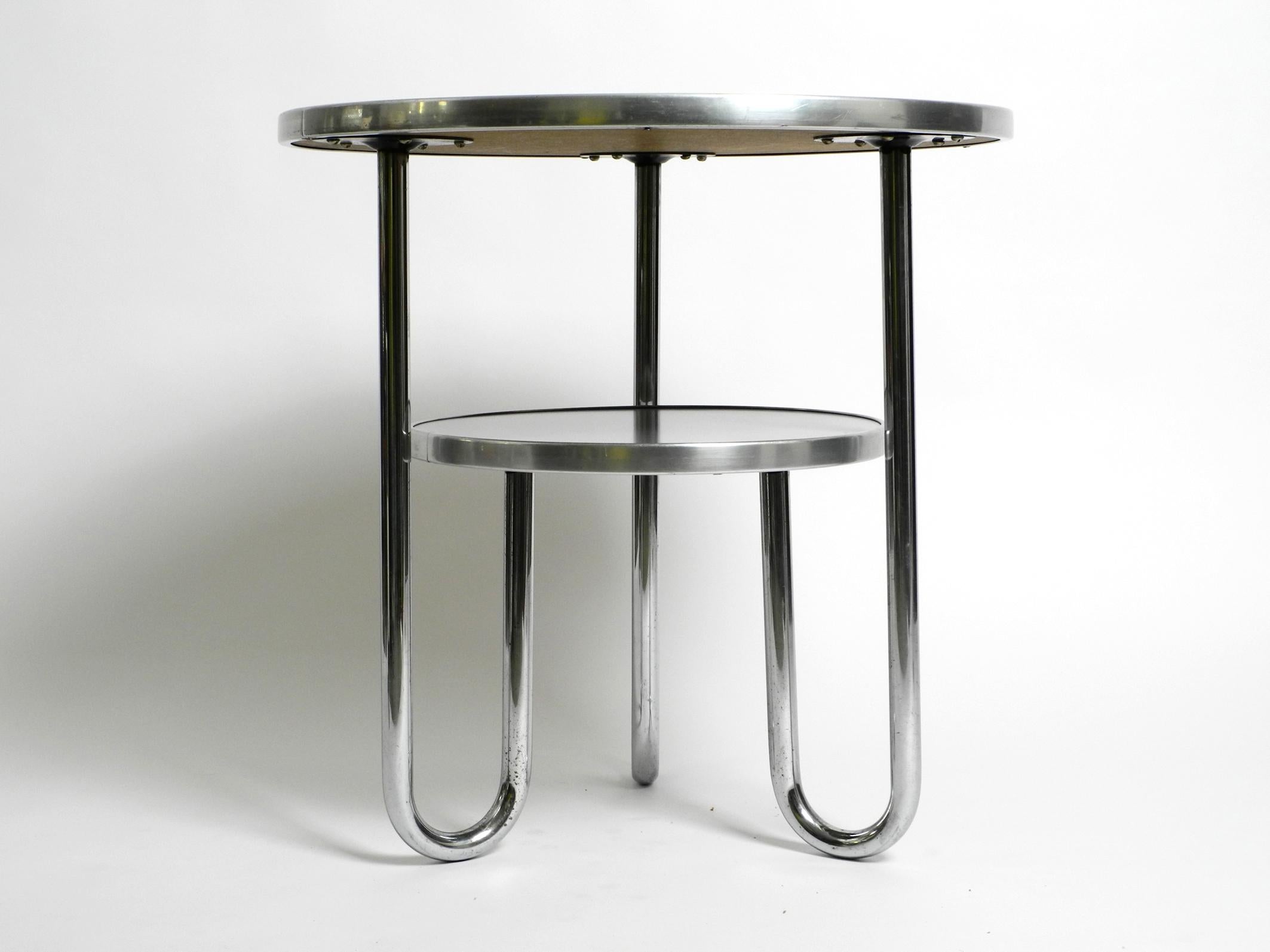 Original Blue-Grey Midcentury Mauser Tubular Steel Table in Very Good ...