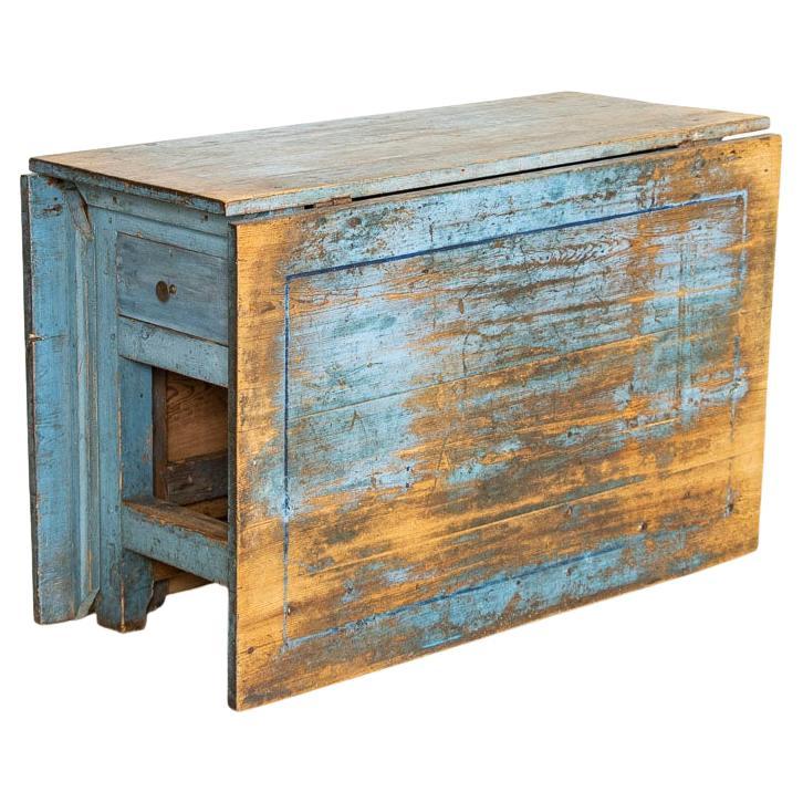 Antique Rustic Drop Leaf Coffee Table at 1stDibs