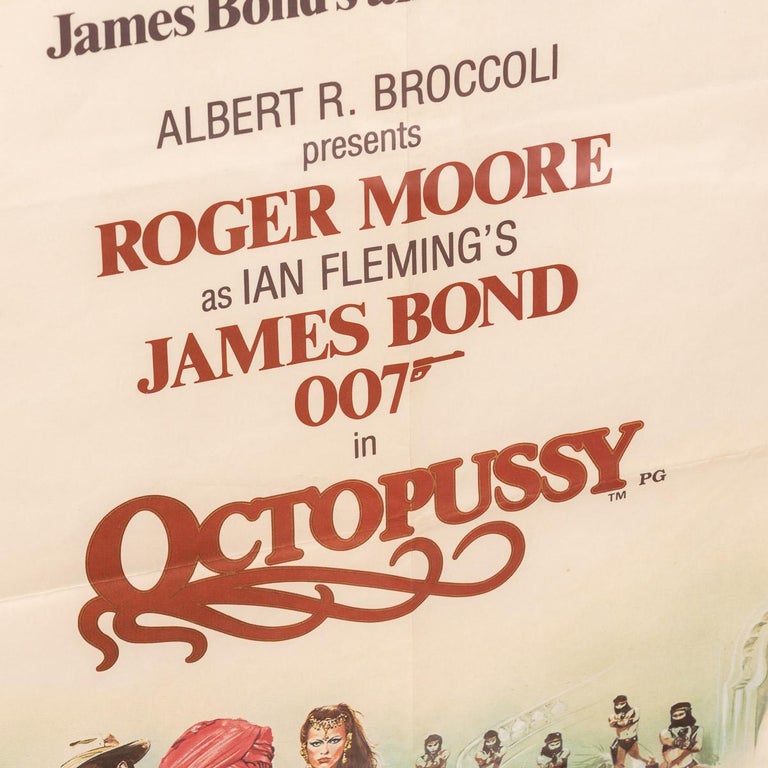 Original British 'UK' Release James Bond 007 'Octopussy' Film Poster, c.1983 at 1stDibs | james ...