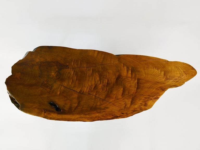 Original Carl Aubock Large Mid-Century Walnut Tree Trunk Coffee Table ...
