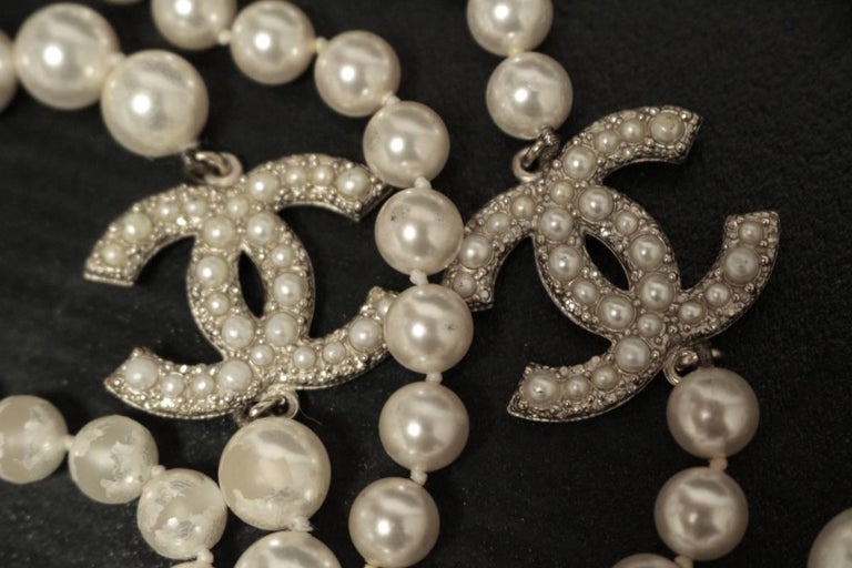 Original Chanel Chanel Long Necklace Pearl Coco Chanel 100th ...