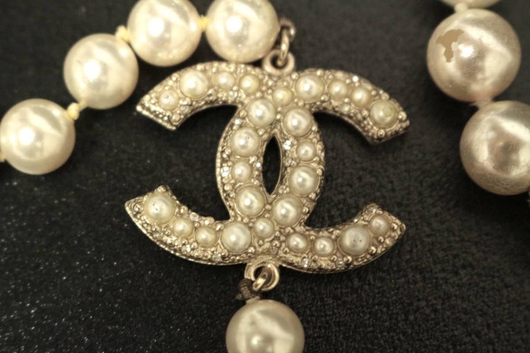 Original Chanel Chanel Long Necklace Pearl Coco Chanel 100th ...