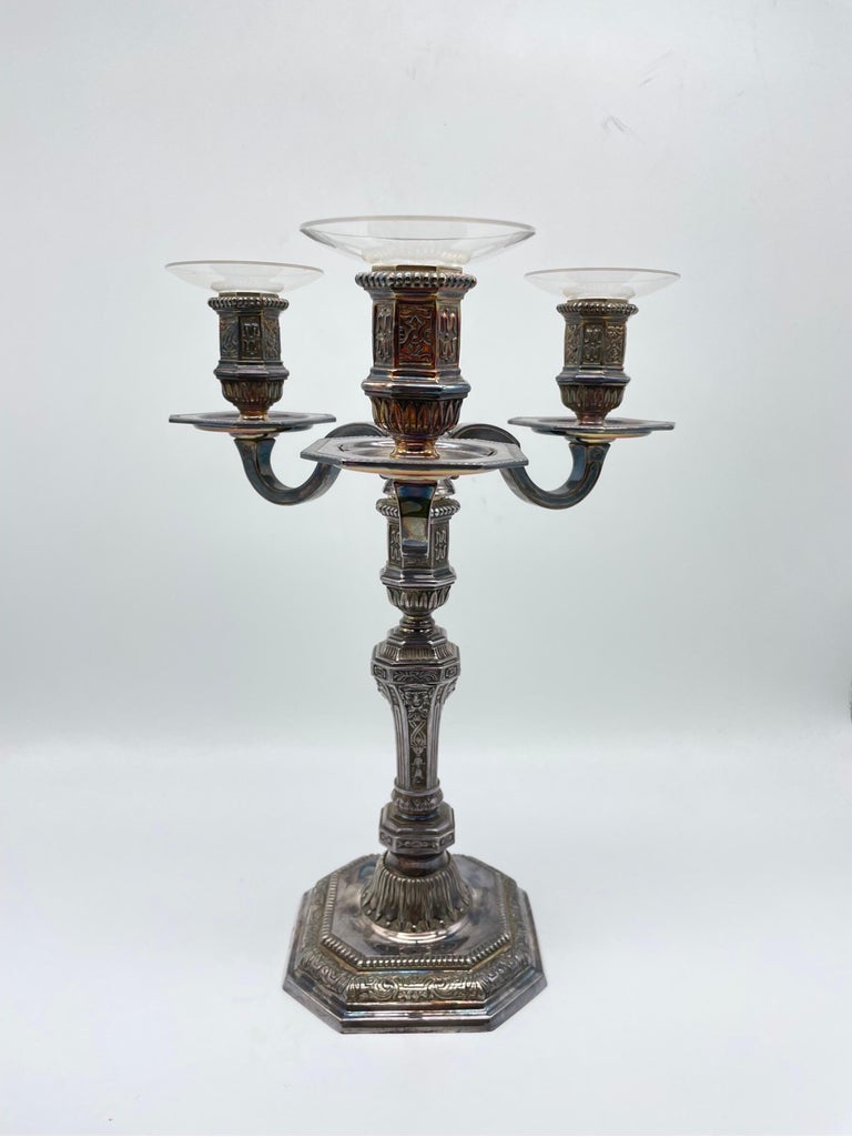 Original Christofle candlestick, silver. For Sale at 1stDibs