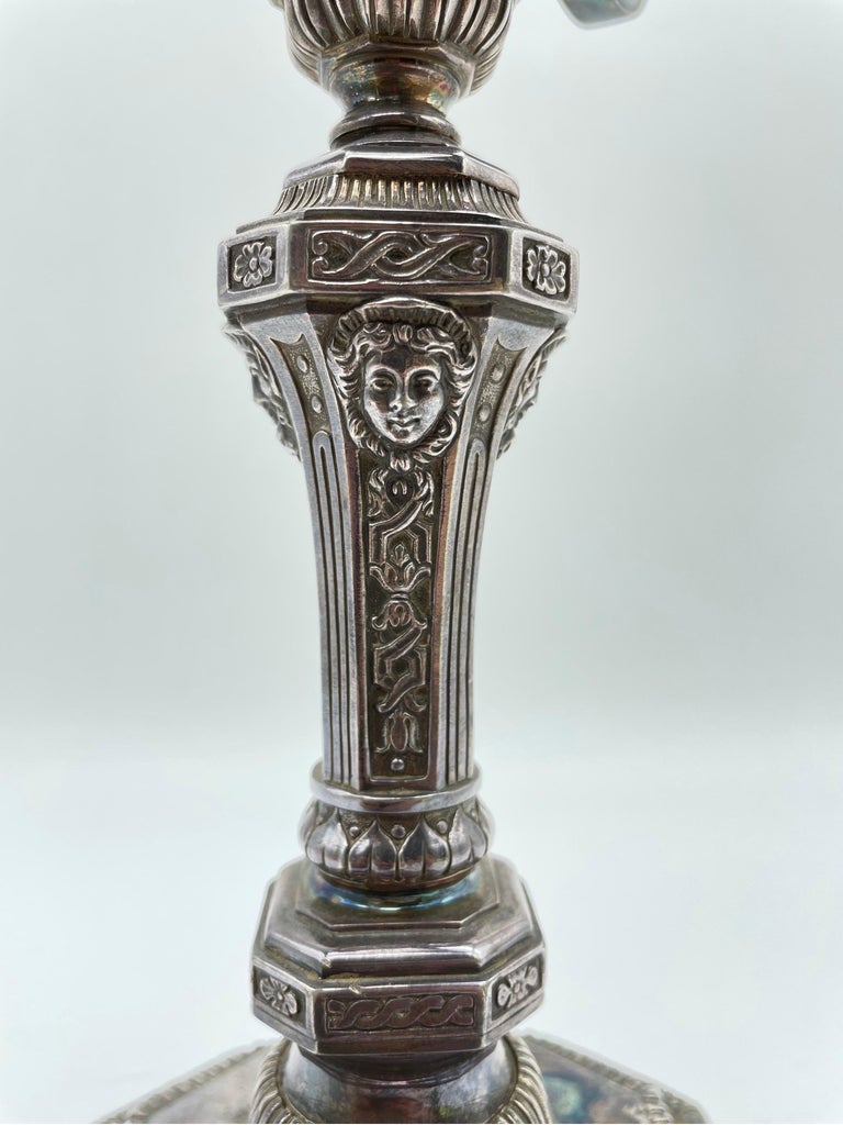 Original Christofle candlestick, silver. For Sale at 1stDibs