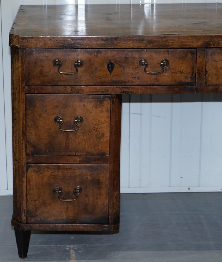 Original circa 1840 Antique Walnut Country Desk Stunning Timber Patina ...