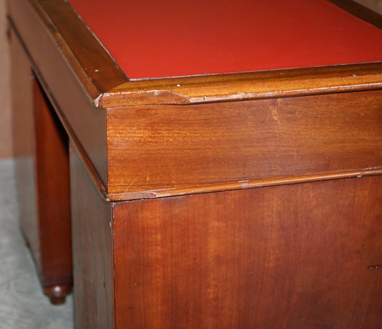 Original circa 1900 Graves and Sons Naval Military Campaign Parter Desk ...