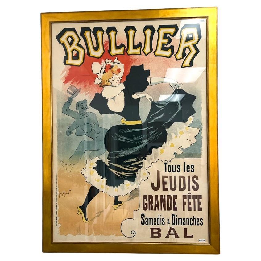 Original Color Lithograph Circa 1900s, France "Cycles Francais Hurtu ...