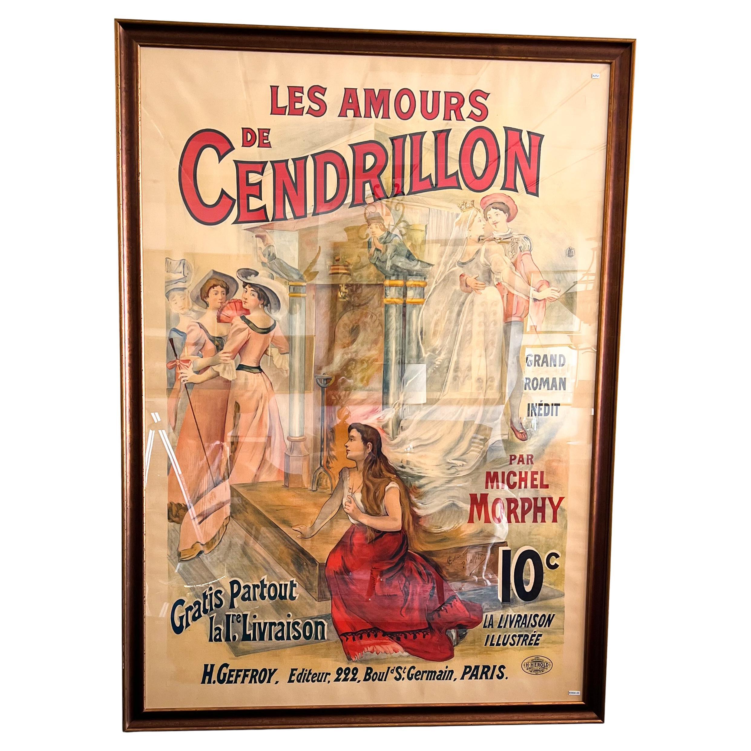 Original Color Lithograph Circa 1900s, France "Bullier", Framed For ...