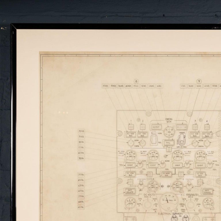Original Concorde Design Drawing, England, c.1960 at 1stDibs