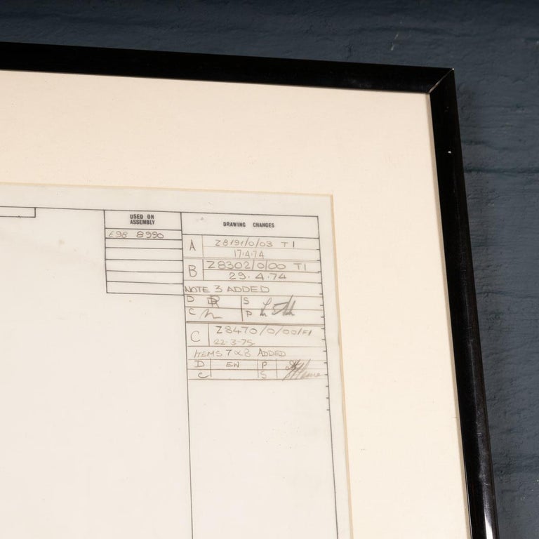 Original Concorde Design Drawing, England, c.1960 at 1stDibs | concorde ...