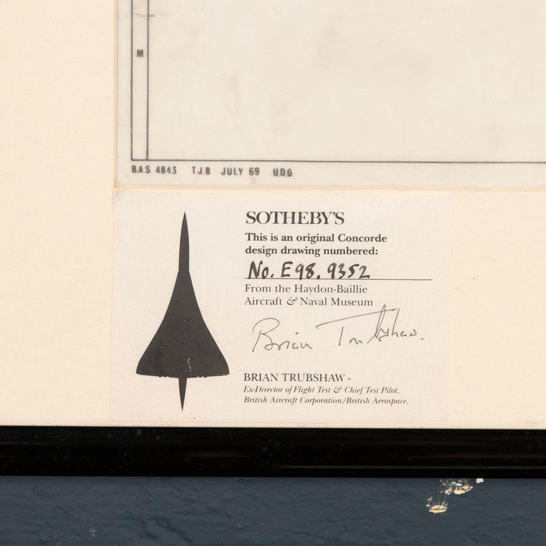 Original Concorde Design Drawing, England, c.1960 at 1stDibs | concorde ...