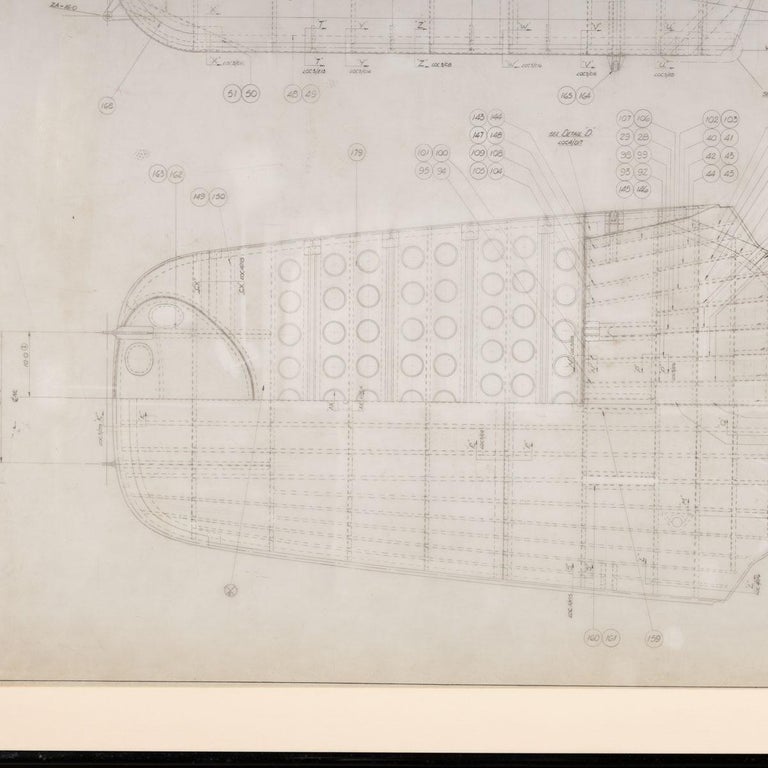 Original Concorde Design Drawing, England, c.1960 at 1stDibs