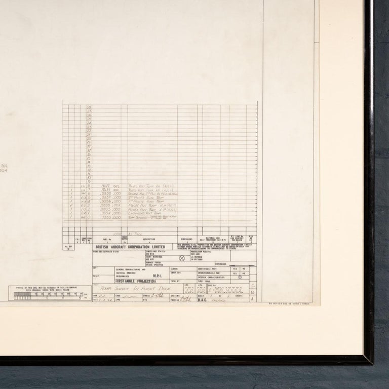 Original Concorde Design Drawing, England, c.1960 at 1stDibs | concorde ...