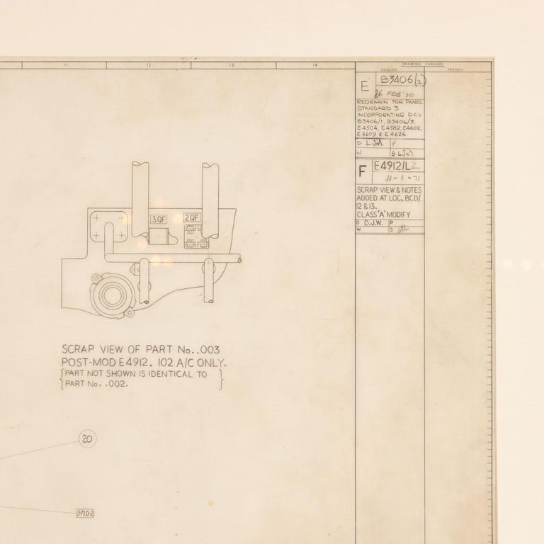 Original Concorde Design Drawing, England, c. 1960 For Sale at 1stDibs