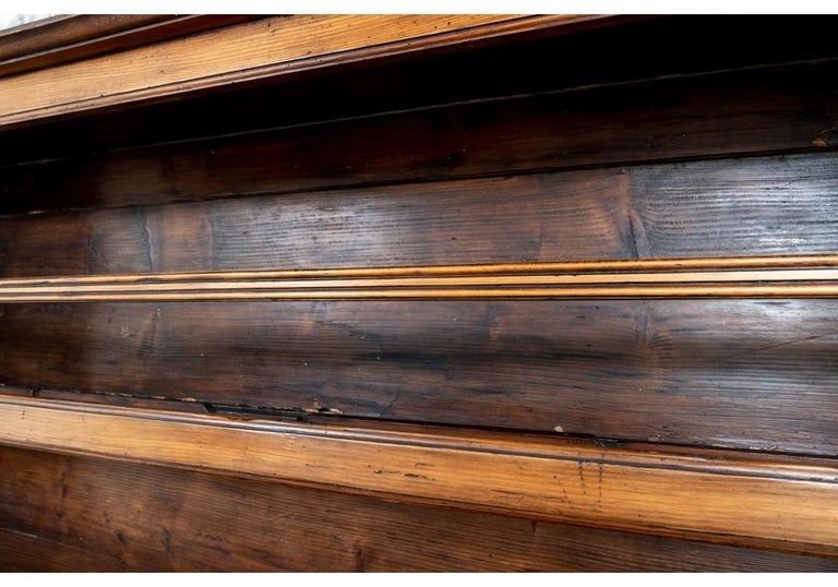 Original Condition Primitive Antique American Step Back Hutch at 1stDibs
