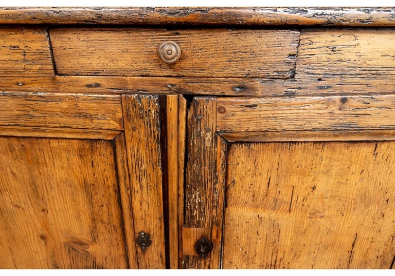 Original Condition Primitive Antique American Step Back Hutch at 1stDibs