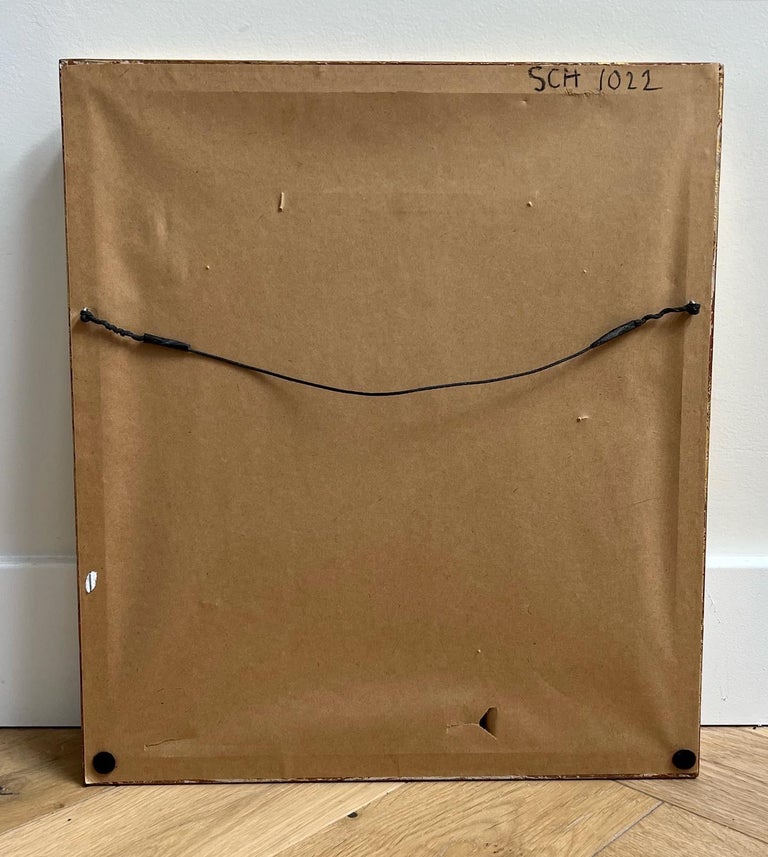 Original Cubist Ink Artwork by Phillipe Marchand, in Gold Frame, 20th ...