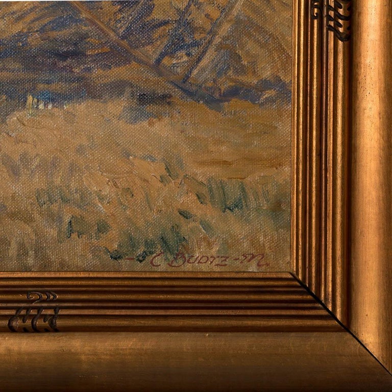 Original Danish Oil on Canvas Painting by Carl Budtz Moller at 1stDibs