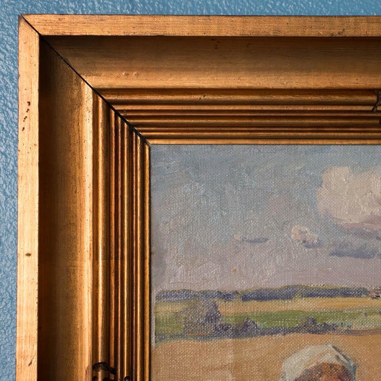 Original Danish Oil on Canvas Painting by Carl Budtz Moller at 1stDibs