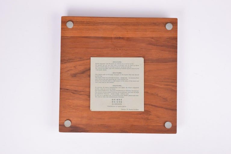 Original Danish Piet Hein "Solitaire" Teak Board Game Complete Set ...