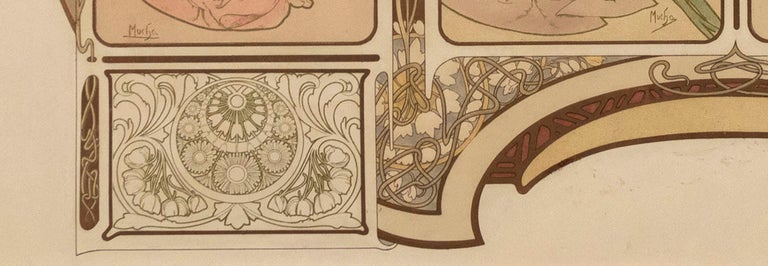 Original Decorative Panels Poster by Mucha For Sale at 1stDibs | mucha ...