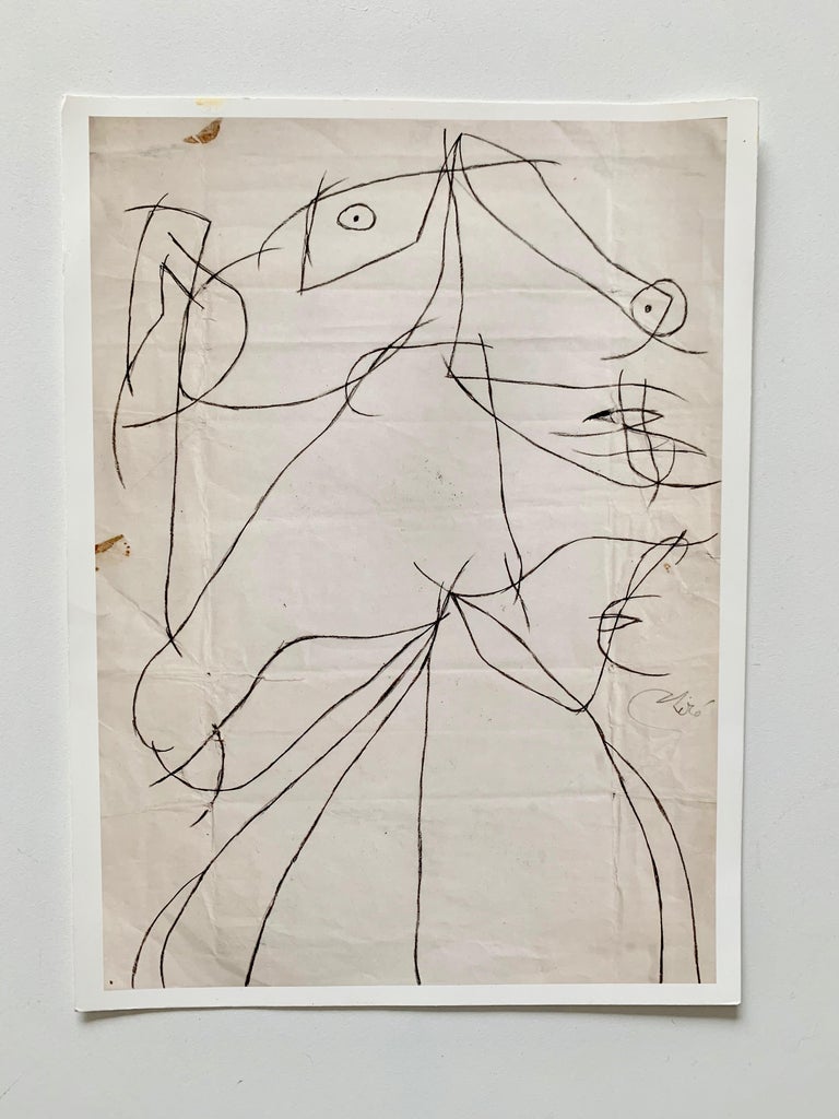 Original Drawing by Joan Miro, 1970s, Spain For Sale at 1stDibs