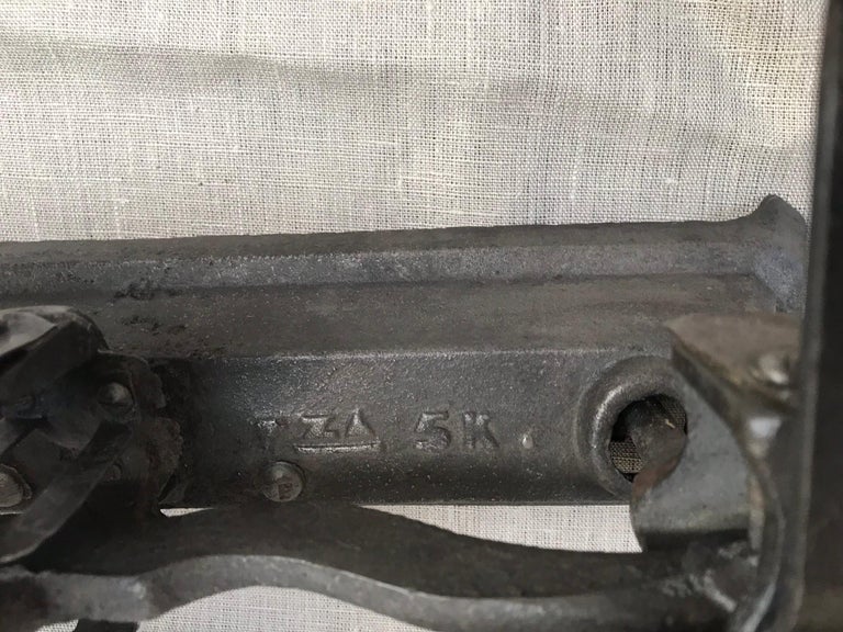 Original Early 20th Century Weight Scale with Cast Iron and Gilded ...