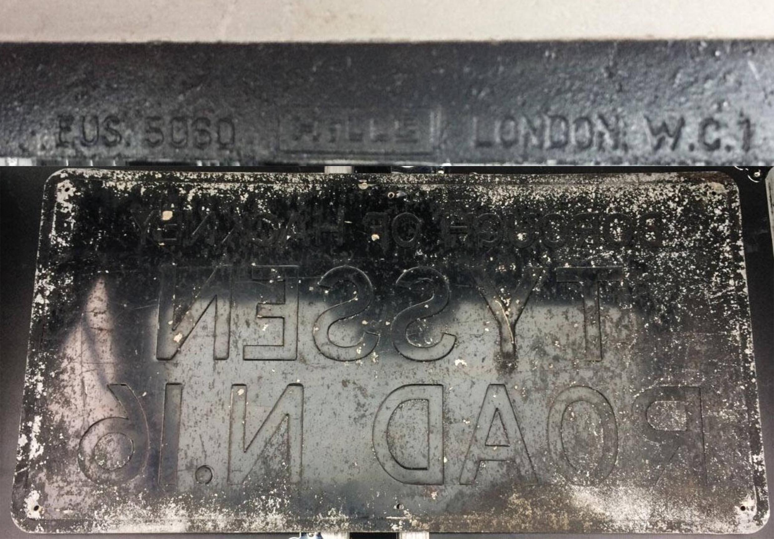 Original East End London Street Sign for Tyssen Road, London Borough ...