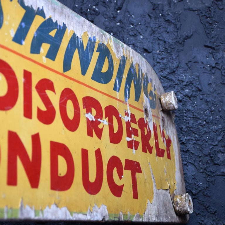 Original English Hand Painted Wooden Vintage Fairground Dodgems Sign at ...