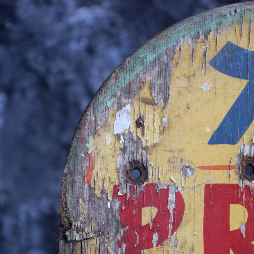 Original English Hand Painted Wooden Vintage Fairground Dodgems Sign at ...