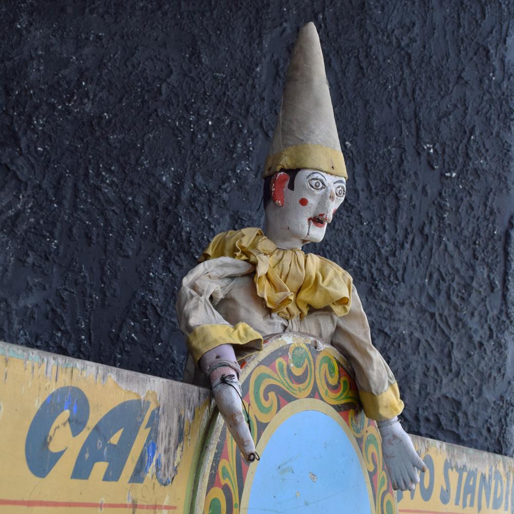 Original English Hand Painted Wooden Vintage Fairground Dodgems Sign at ...