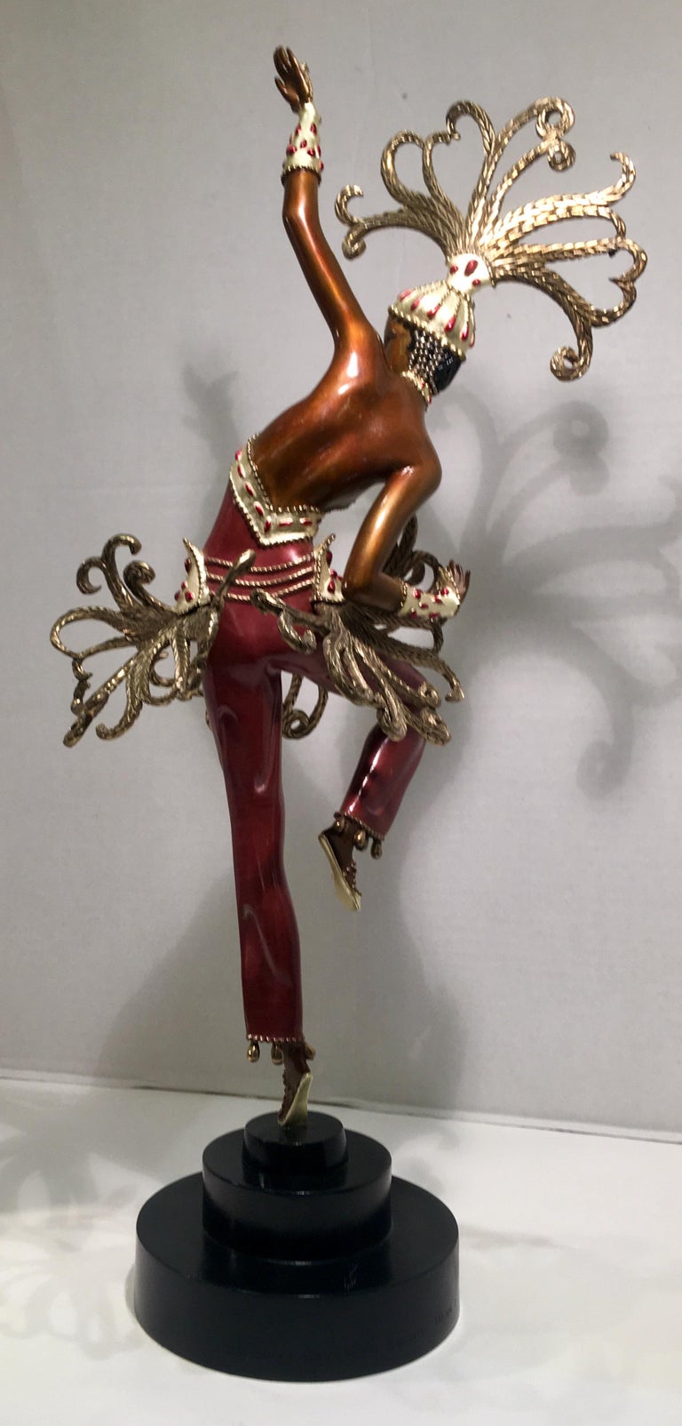 Original Erte Bronze "Fire Dancer" Limited Edition Art Deco Style ...