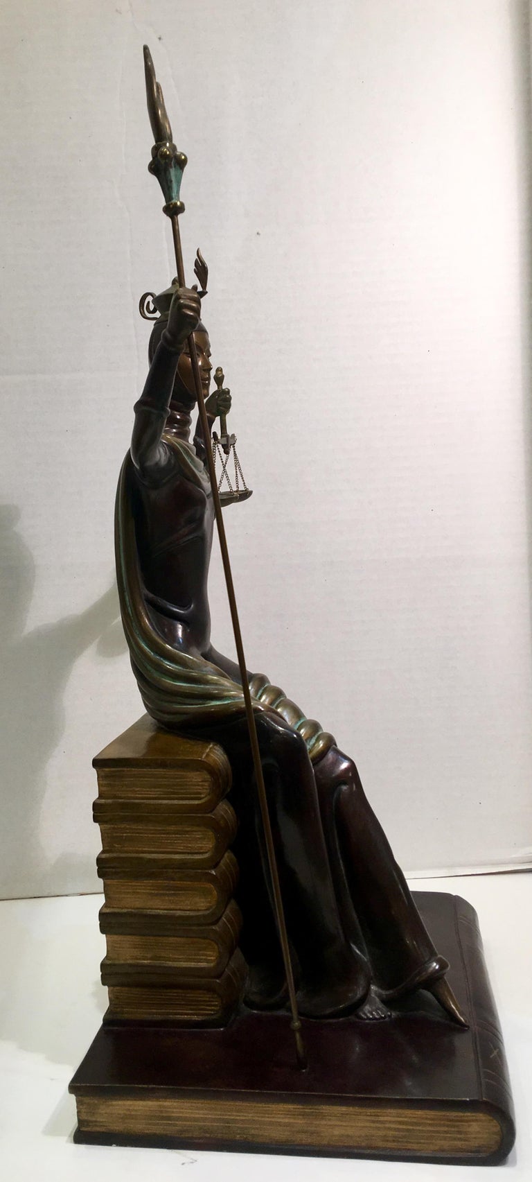 Original Erte Bronze "Justice" Limited Edition Art Deco Style Sculpture ...