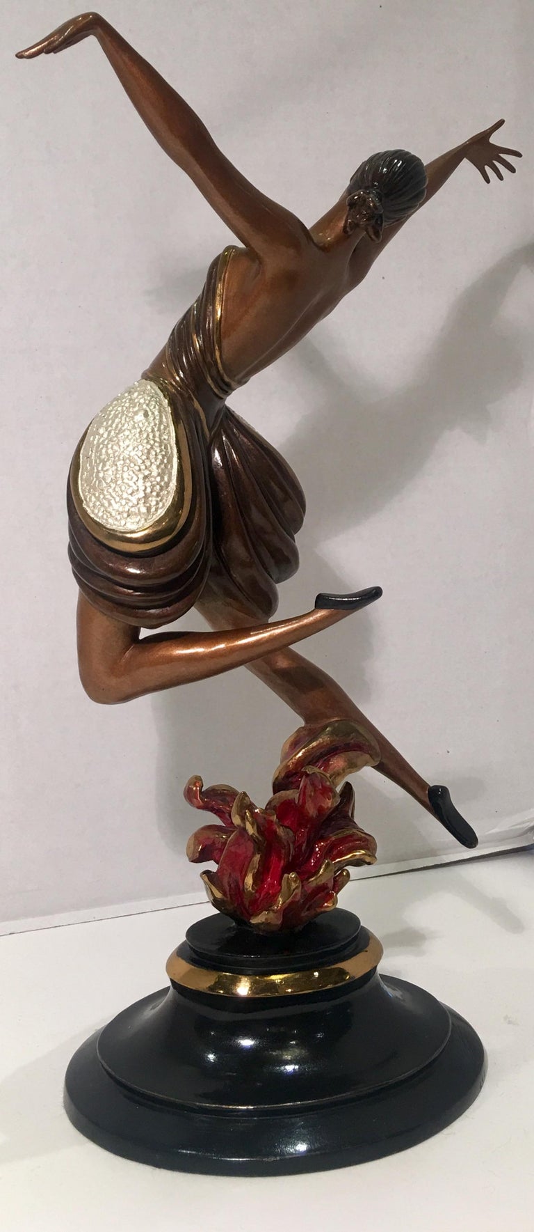 Original Erte Bronze "La Danseuse" Limited Edition Art Deco Style ...