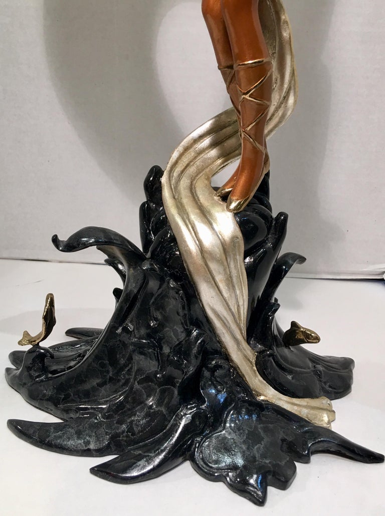 Original Erte Bronze "Stranded" Limited Edition Art Deco Style ...