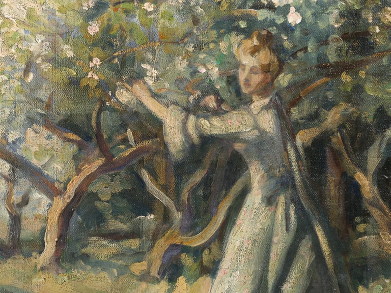 Original European Impressionist Oil Painting, circa 1900-1920 For Sale ...