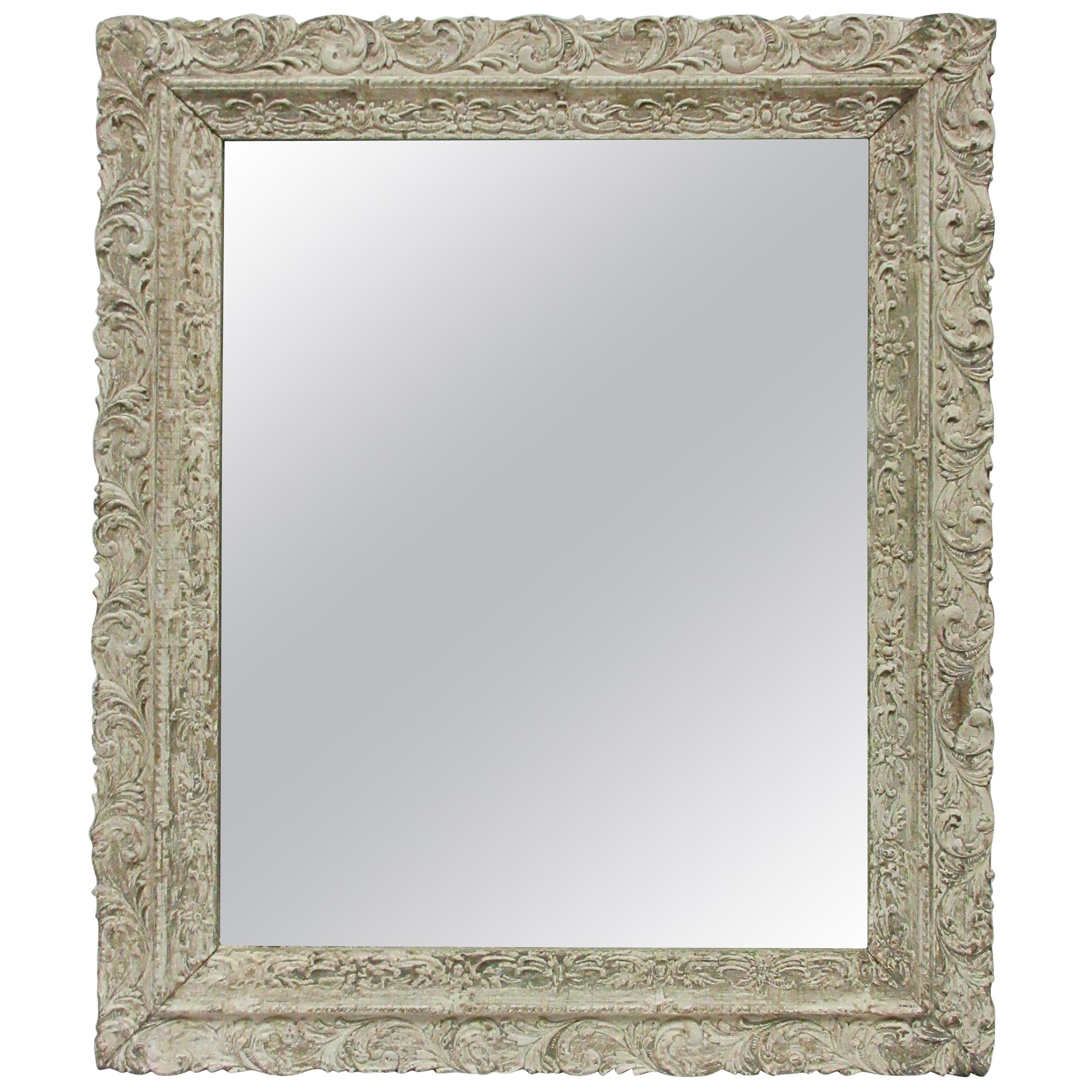 Swedish Mirror with Carved Swan at 1stDibs