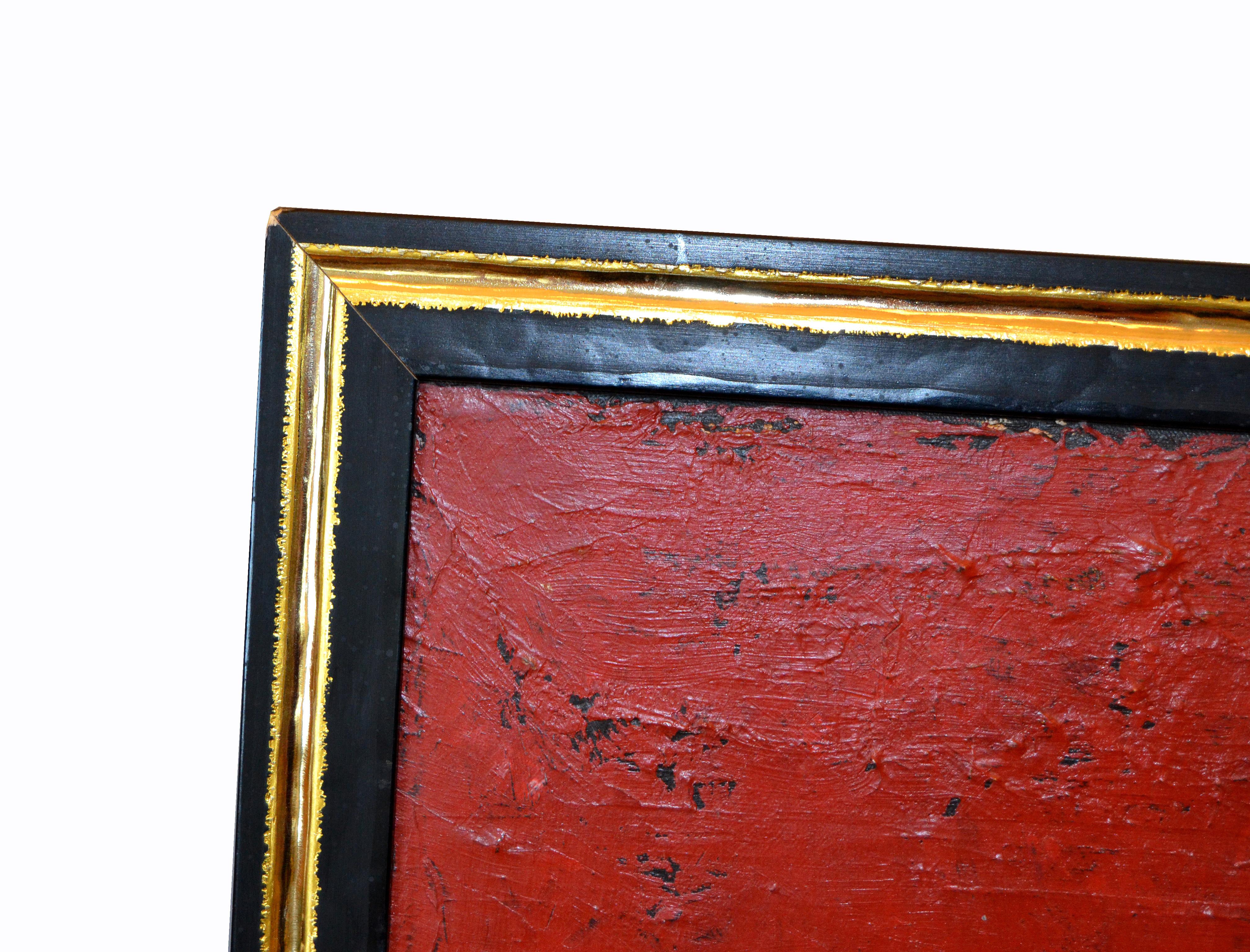 Original Framed Large Oil on Canvas Painting by Canadian Artist A.M ...