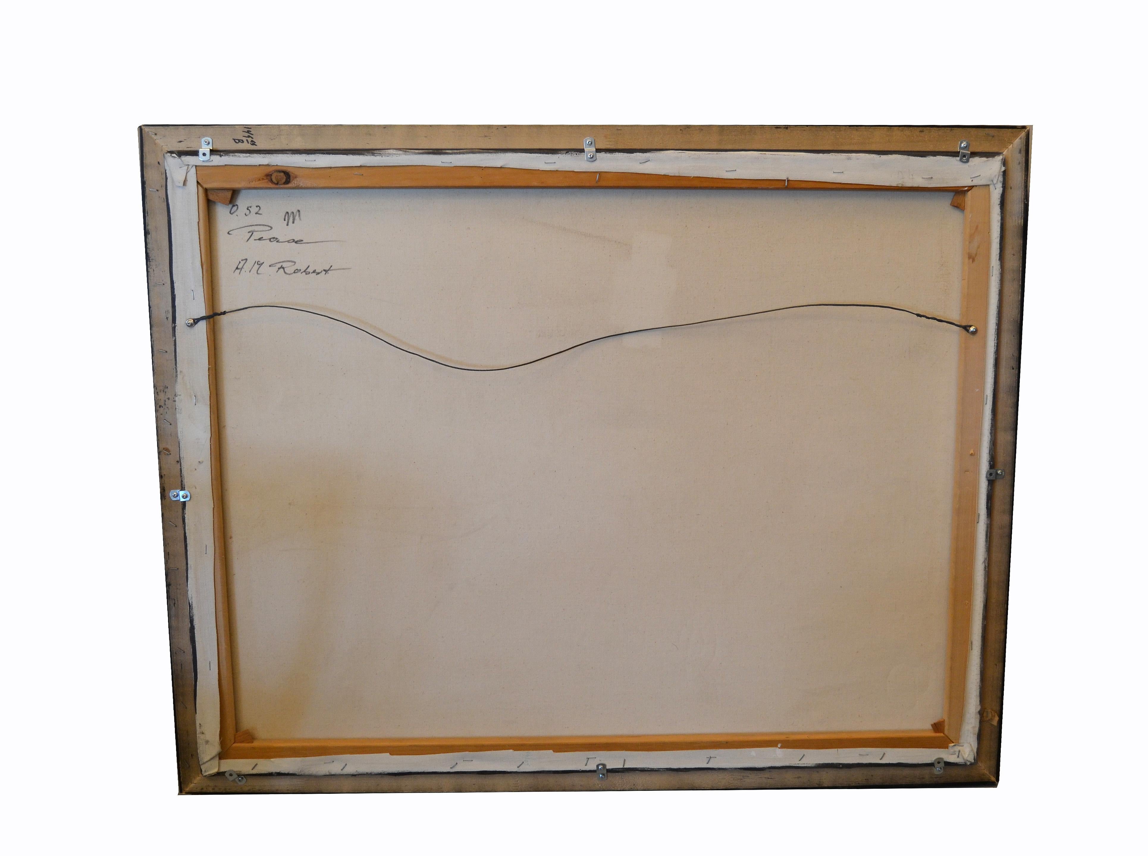 Original Framed Large Oil on Canvas Painting by Canadian Artist A.M ...