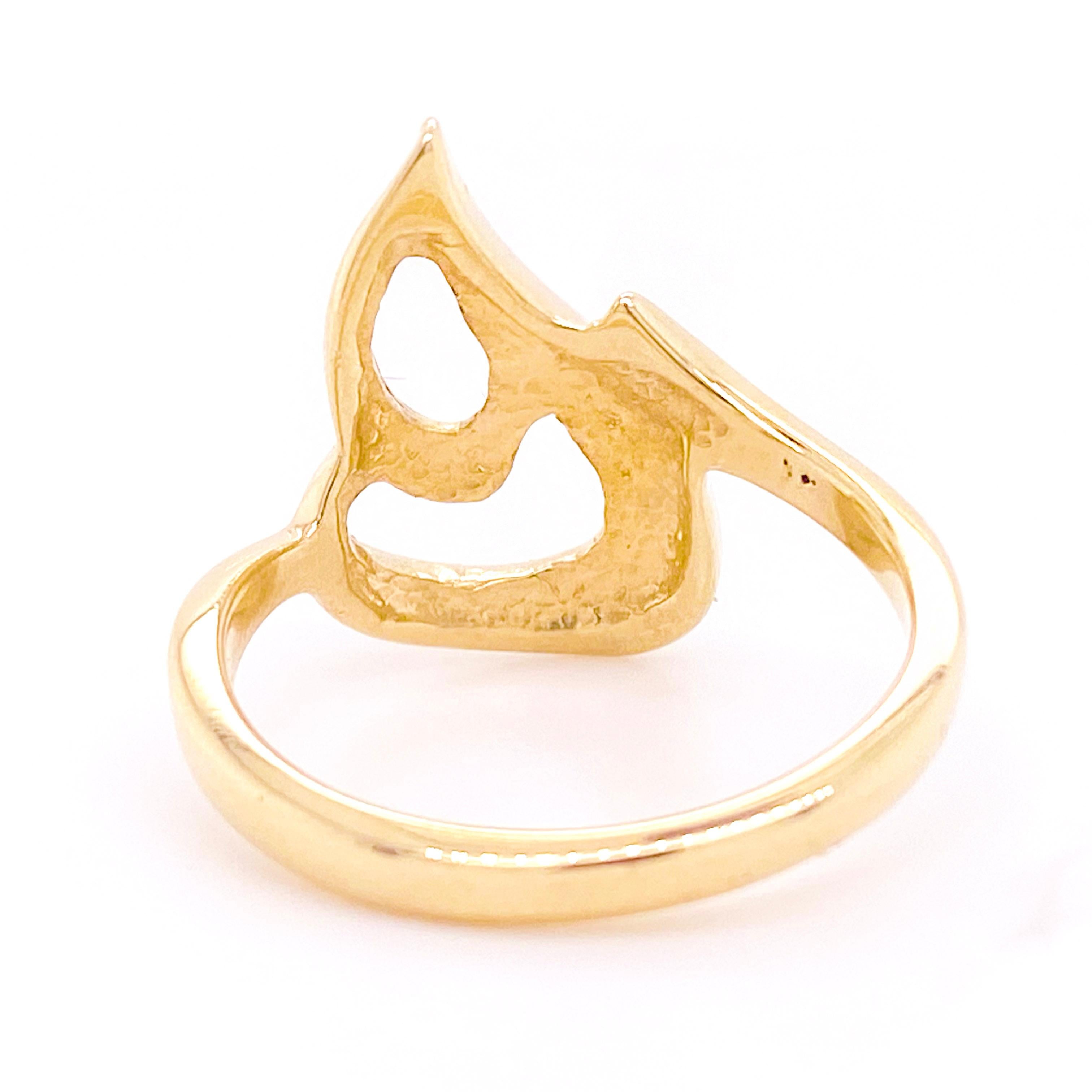 Original Freeform Ring by Five Star Jewelry in 14K Free Form Design at ...