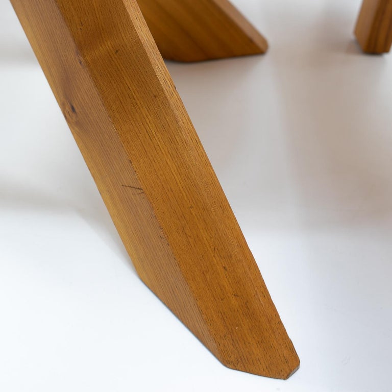 Original French Design Pierre Chapo, S35 and T35 Dining Set in Elm ...