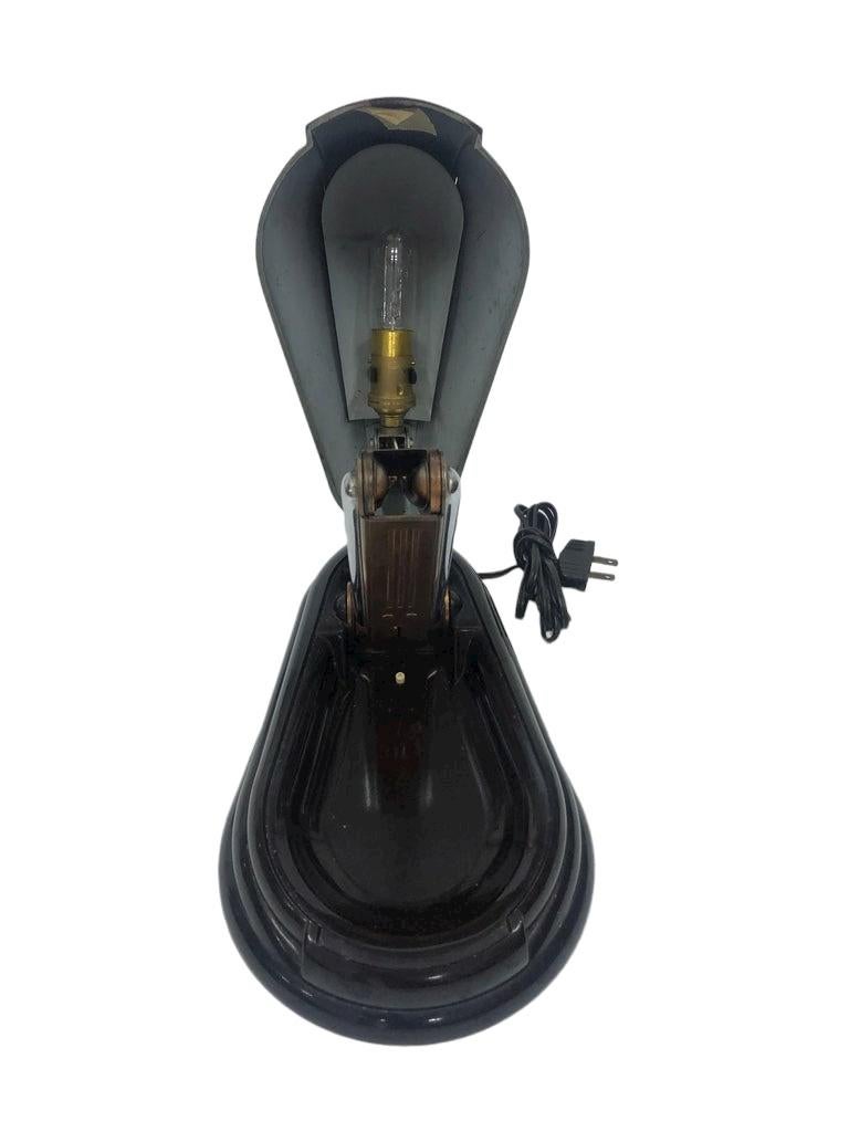 Original French Jumo Art Deco Desk Bakelite Lamp, Sliding Arm Table ...