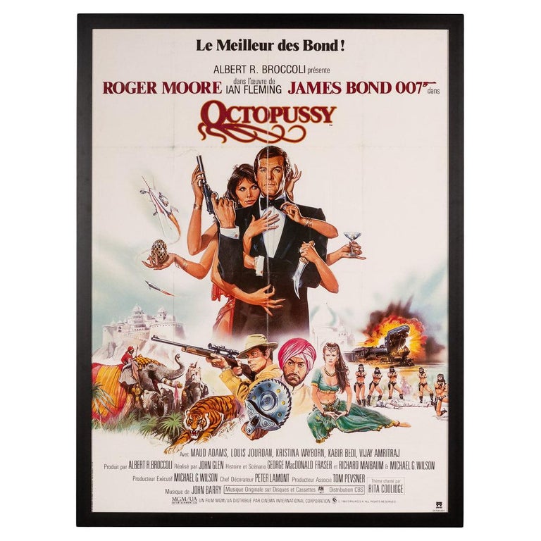 Original French Release James Bond 'Octopussy' Poster, 1983 at 1stDibs