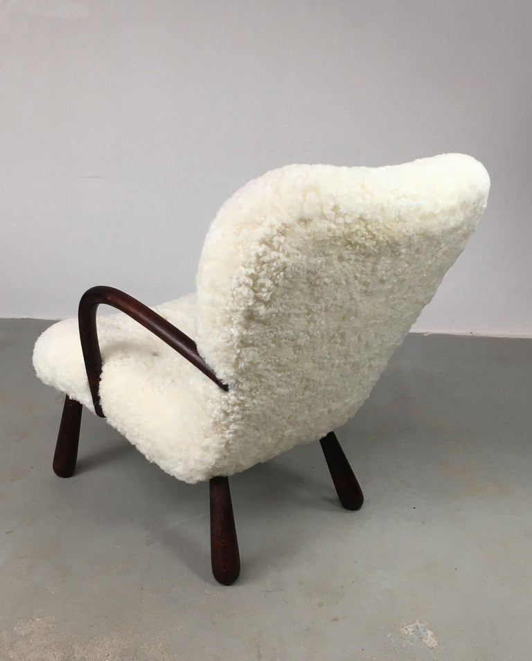 1950's Original Fully Restored Danish Clam Chair Reuphpolstered in ...